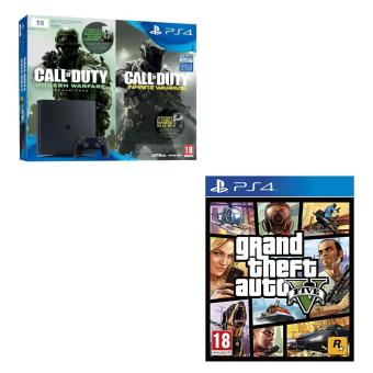 PS4 Slim 1 To Call of Duty GTA V à 319 € | ChocoBonPlan.com
