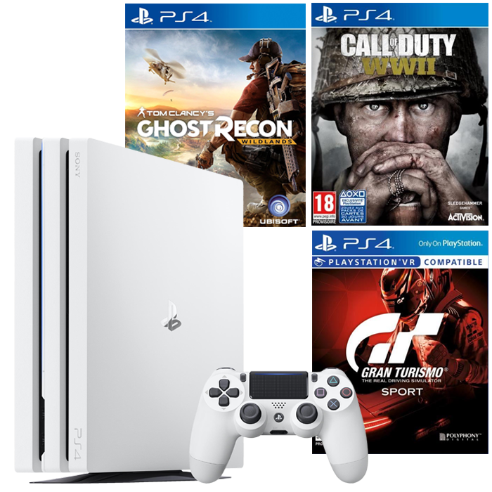 Bon plan PS4 Pro COD + GT Sport + Ghost Recon à 399,99 euros