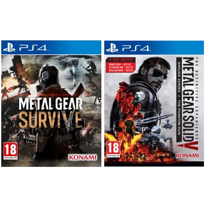 Pack Metal Gear Survive + MGS 5 PS4 à 39,99 € | ChocoBonPlan.com