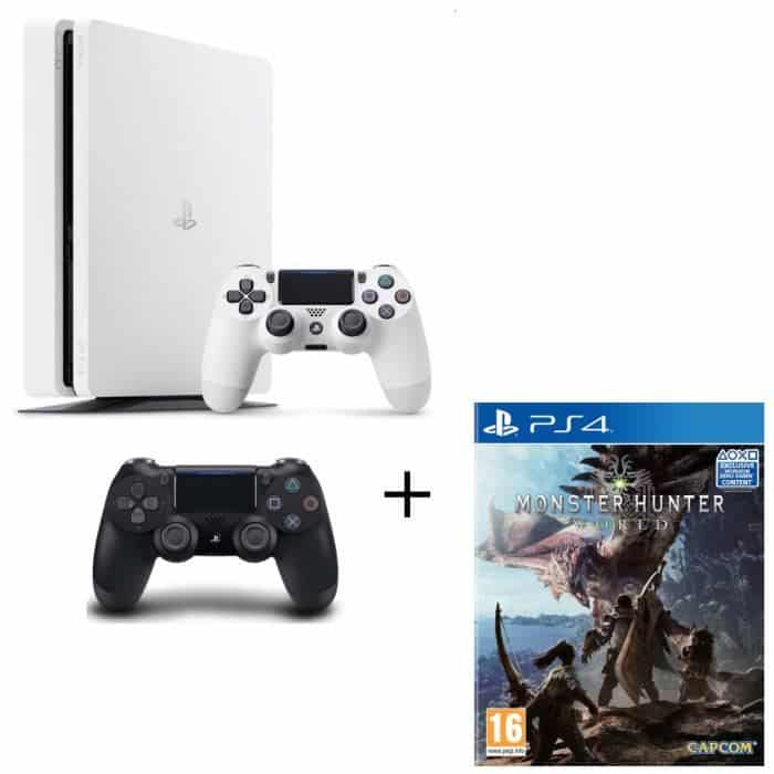 Bon Plan PS4 Slim Blanche avec 2 manettes | ChocoBonPlan.com