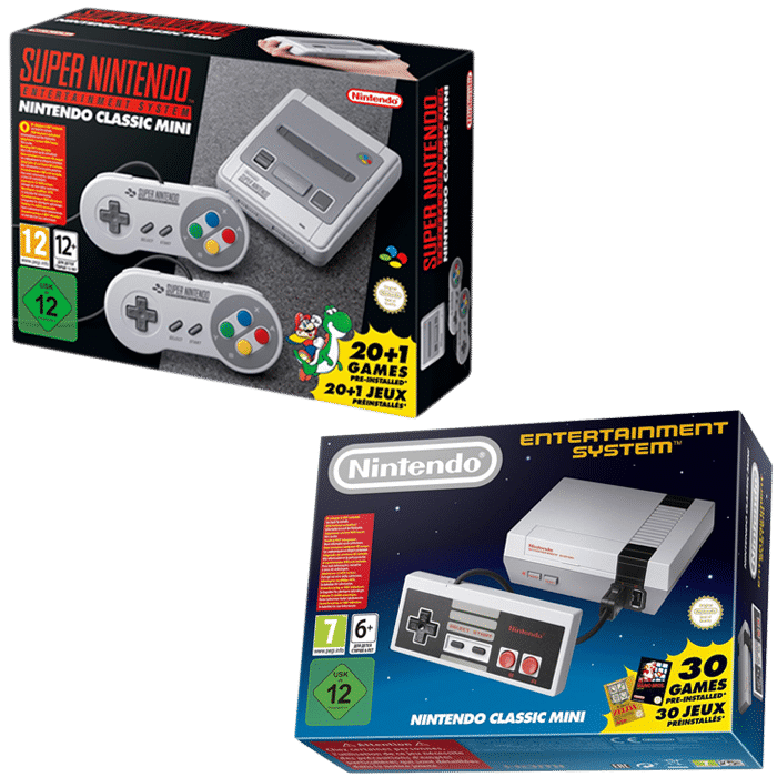 Pack NES Mini + SNES Mini à 119,99 € | ChocoBonPlan.com
