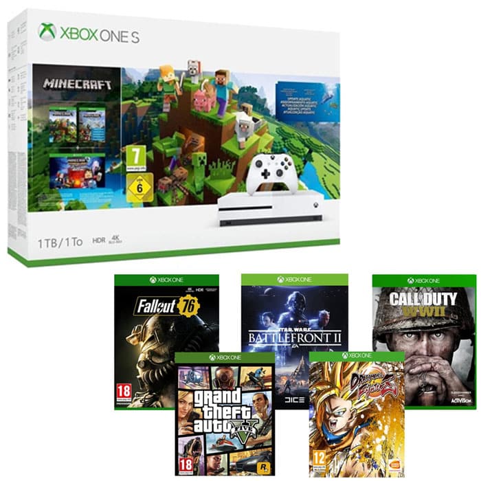 Pack Xbox One S 1 To + 6 jeux | ChocoBonPlan.com