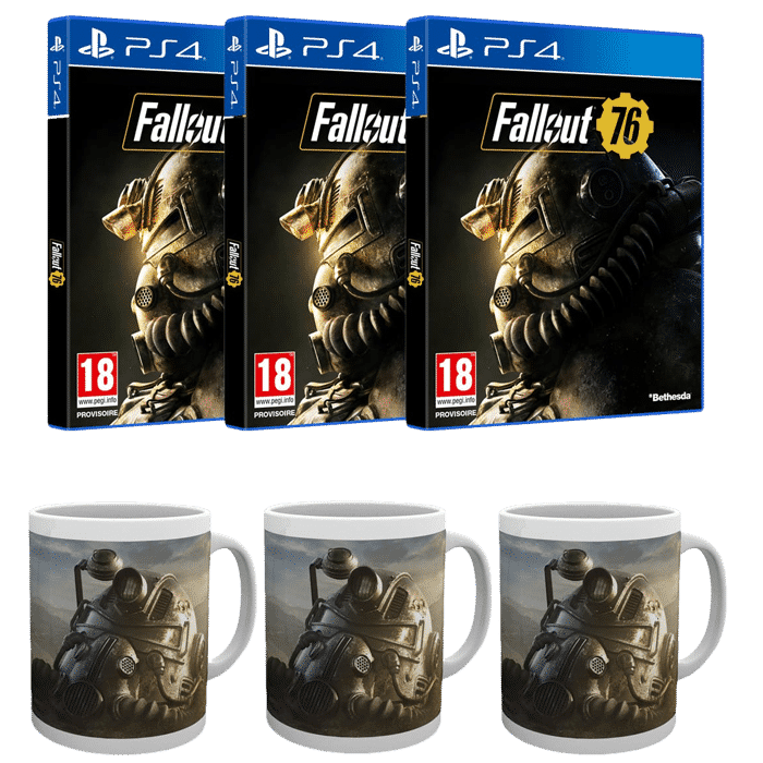 Pack Promo Fallout 76 + 3 Mugs sur PS4 | ChocoBonPlan.com