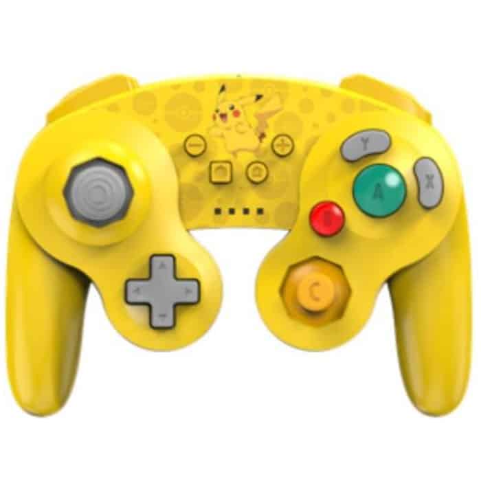 Manette sans fil Gamecube Pikachu pour Switch | ChocoBonPlan.com