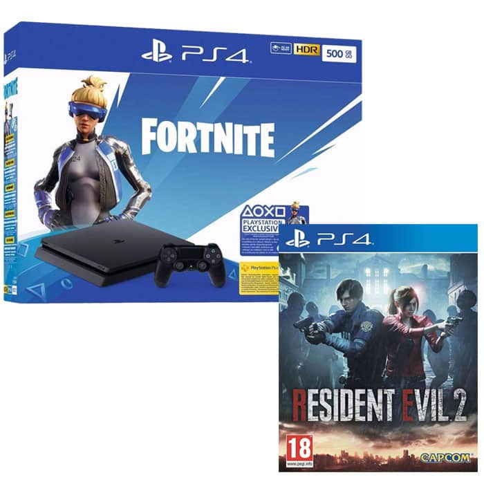 Pack PS4 Slim Fortnite + Resident Evil 2 : les offres | ChocoBonPlan.com