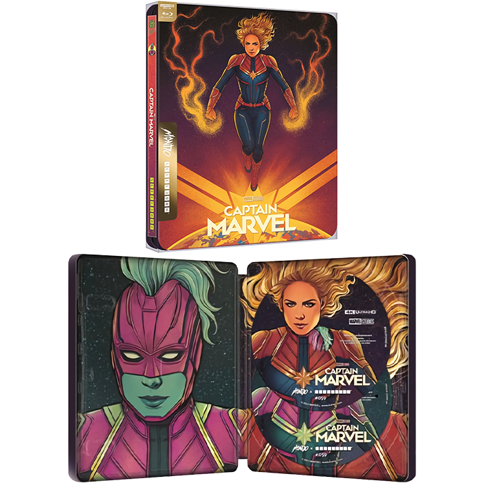 Captain Marvel Blu-ray 4K Steelbook Mondo (2022) | ChocoBonPlan.com