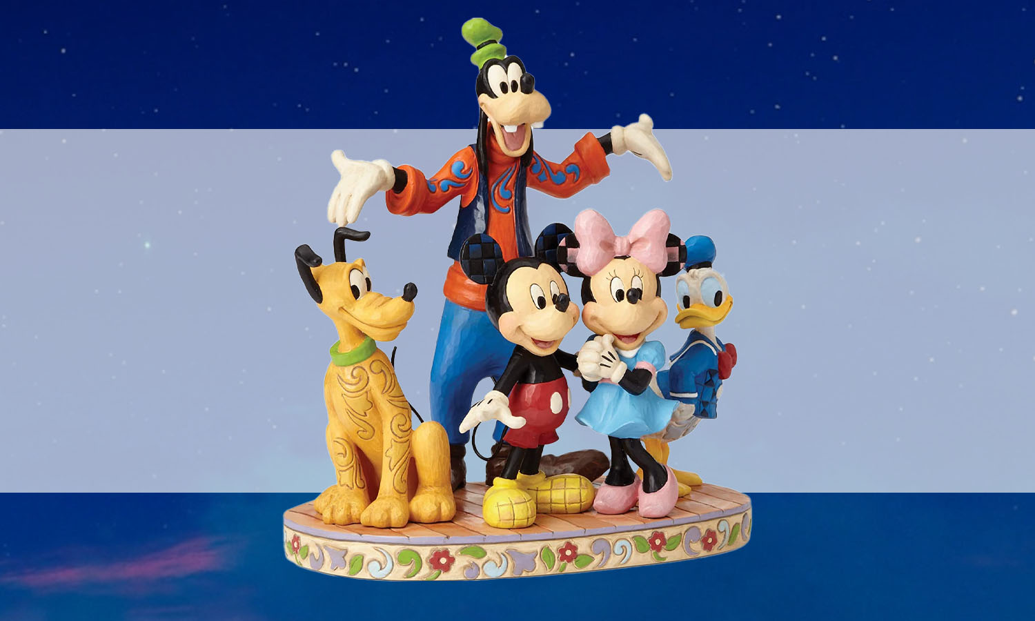 Figurine Enesco Disney Famille Dingo, Mickey, Minnie, Pluto et Donald ...