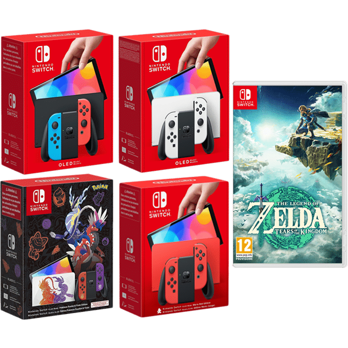 Console Switch Oled avec Zelda Tears of The Kingdom | ChocoBonPlan.com