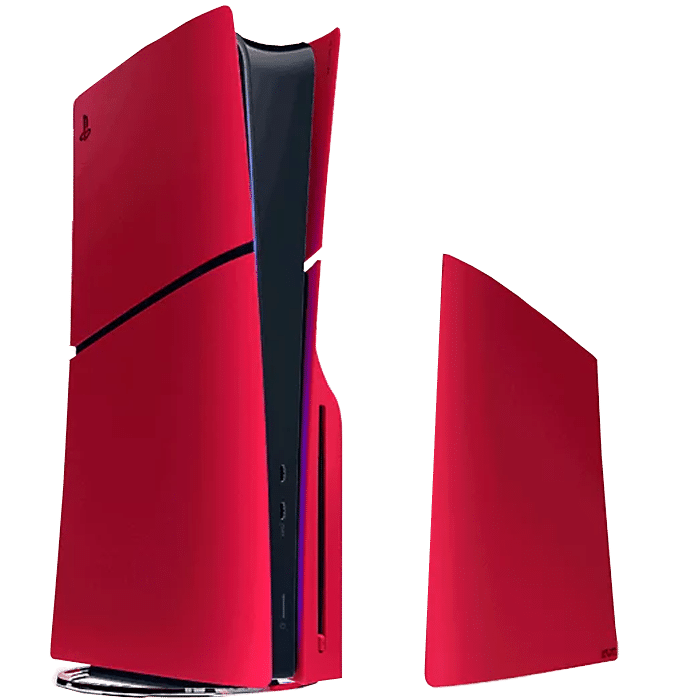 Facade Volcanic Red pour PS5 Slim : les prix | ChocoBonPlan.com