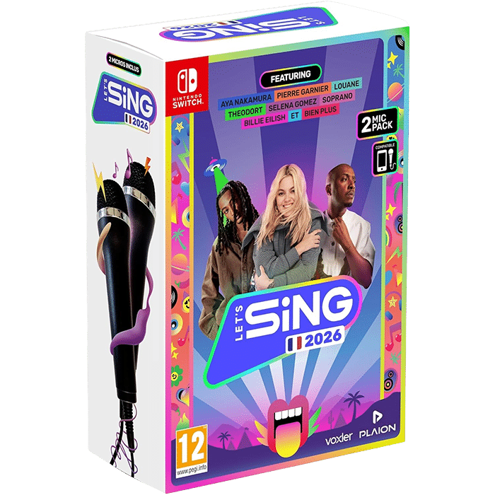 Let's Sing 2026 avec 2 micros Switch : dispo et prix | ChocoBonPlan.com