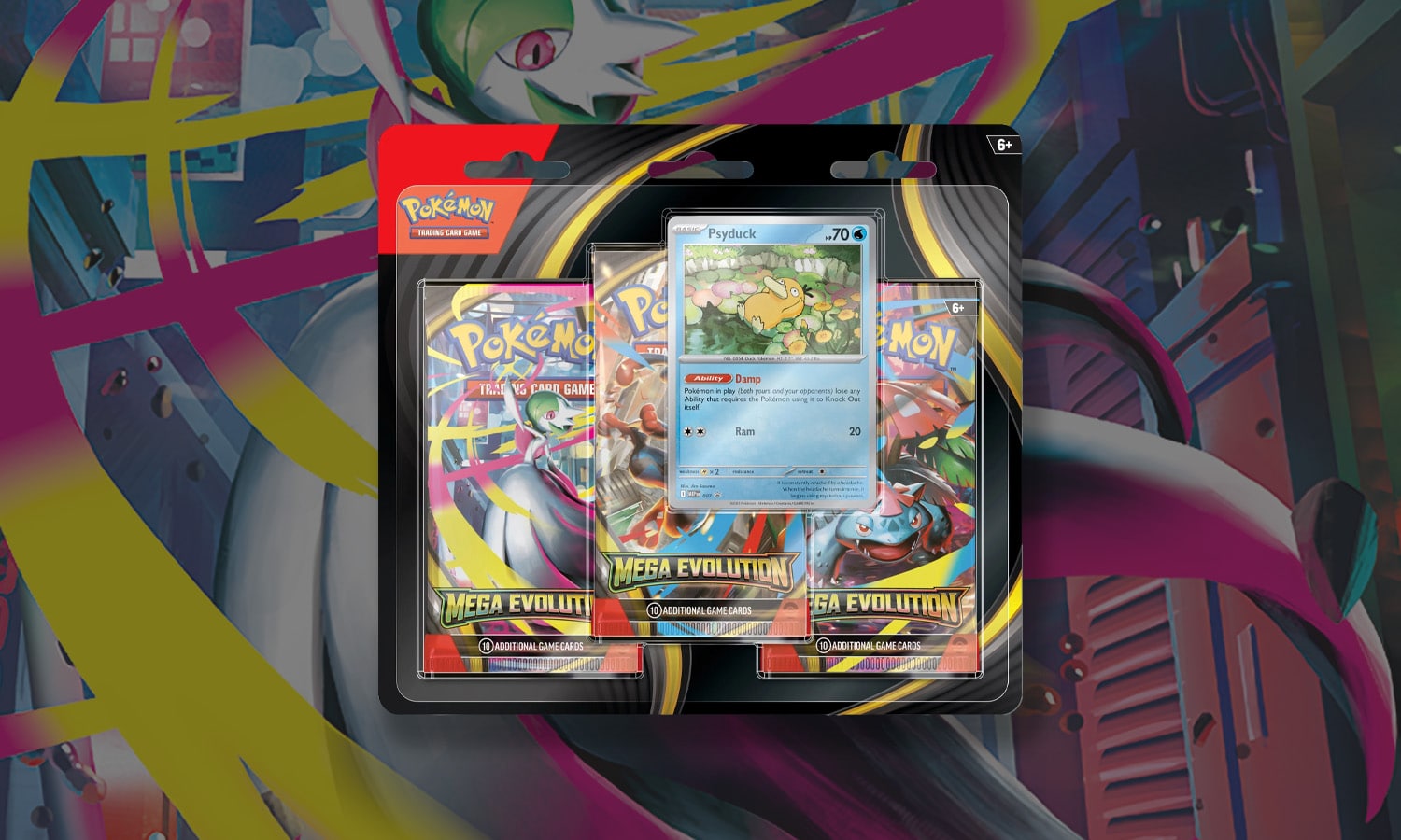 Tripack Pokémon ME01 Mega Evolution Psykokwak | ChocoBonPlan.com